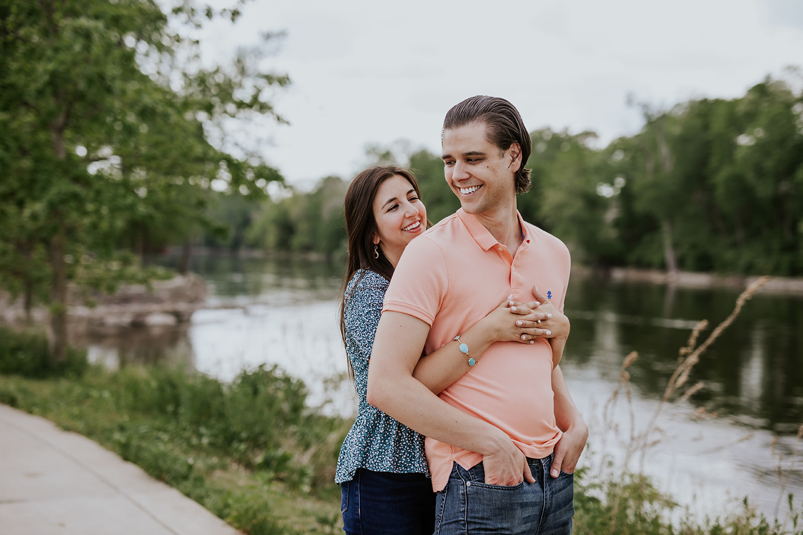 Mishawaka Riverwalk Engagement with Emily and Adam - Jennifer Van Elk