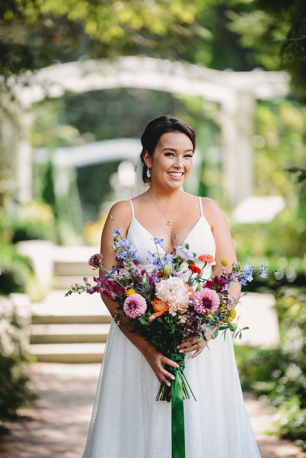 Newfields Lilly Terrace Wedding with Sarah and Jeffrey